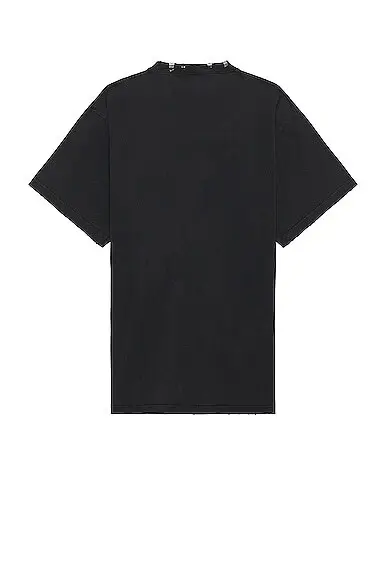 Balenciaga Pierced T-Shirt In Black - Washed Black | Editorialist
